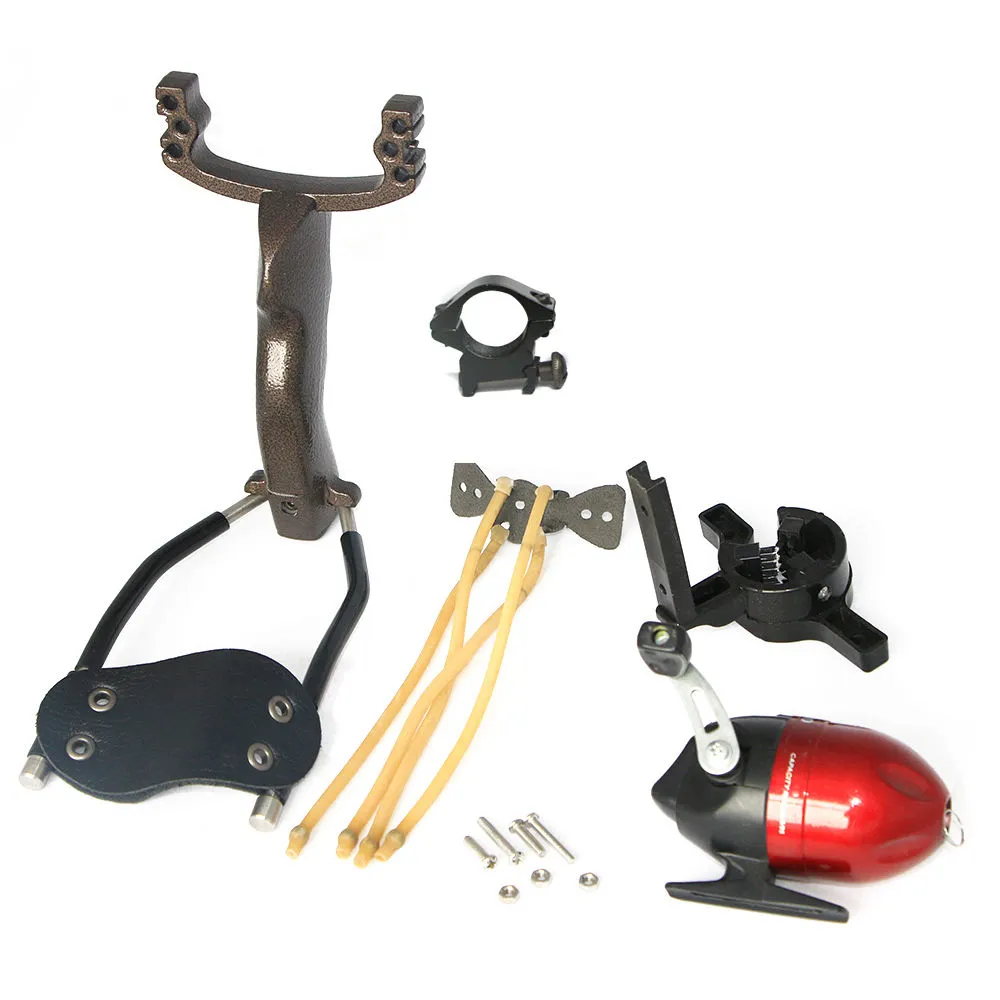 Slingshot Fishing Reel Sport Slingshot Kit Hunting Fishing Slingshots ...