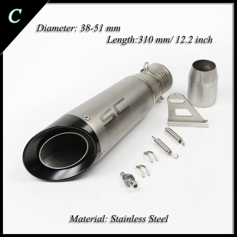 Stainless Steel Exhaust Pipe Vent Pipe For Scooter Motorcycle Street ...