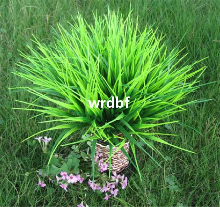 30cm/11.81 Artificial Lucky Grass Plastic Plants Grasses 7 Stems Bunch ...