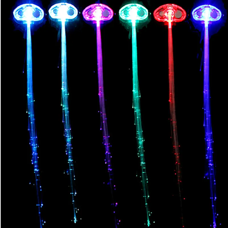 LED Hair Lights: Luminous Fiber Optic Hair Extensions Light Up Festival ...