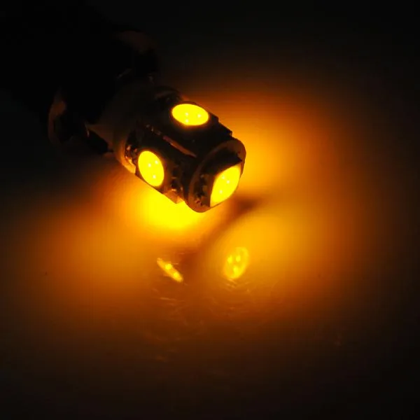 DHgate.com:168 194 Amber 5050 SMD 5 LED Car Side Wedge Lights Lamp Bulb ...