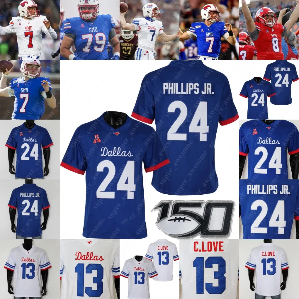 SMU Mustangs Camiseta De Fútbol Nolan Matthews Derek Green Tyler Lavine ...