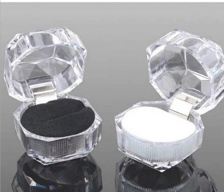 Clear Plastic Jewelry Display Boxes Ring, Pendant & Beads Storage ...