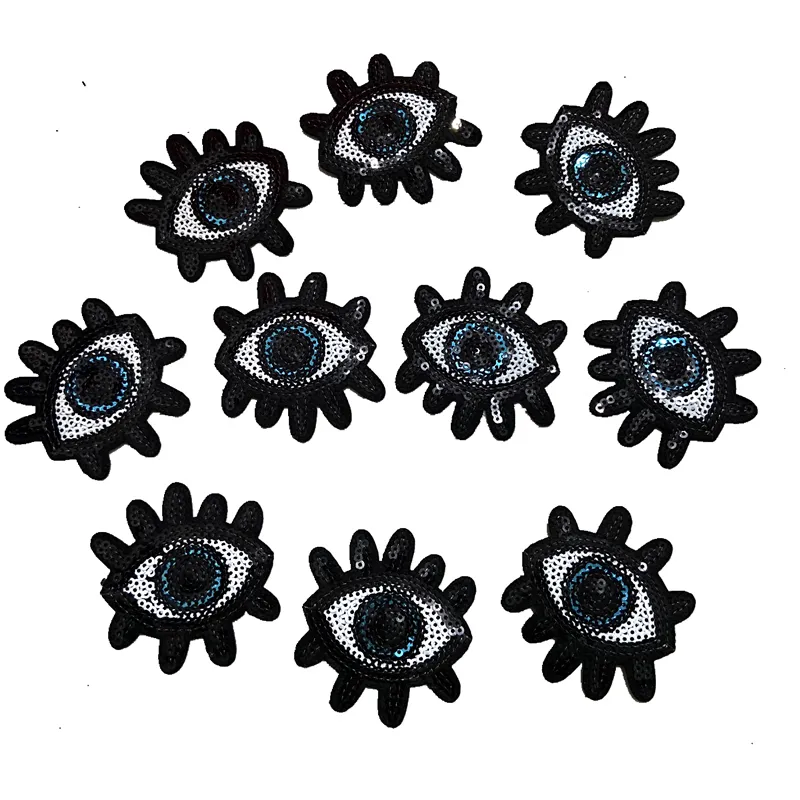 DHgate.com:Sequin Iron On Patches: Small Evil Eye Sequins & Embroidery ...