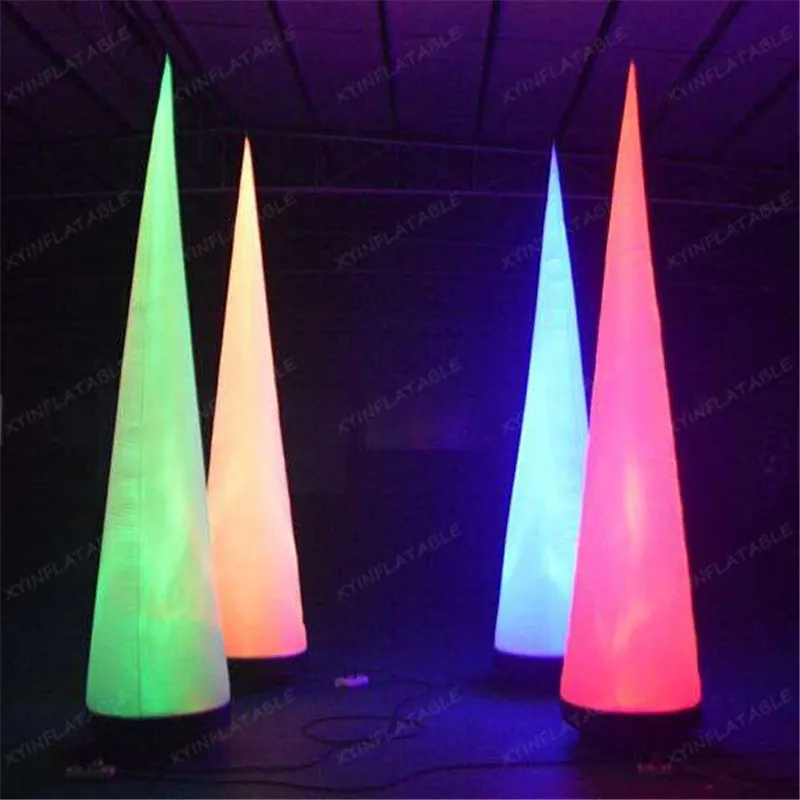 Ivory Balloon Inflatable Cone Tube With Rgb Tube Light Perfect For ...