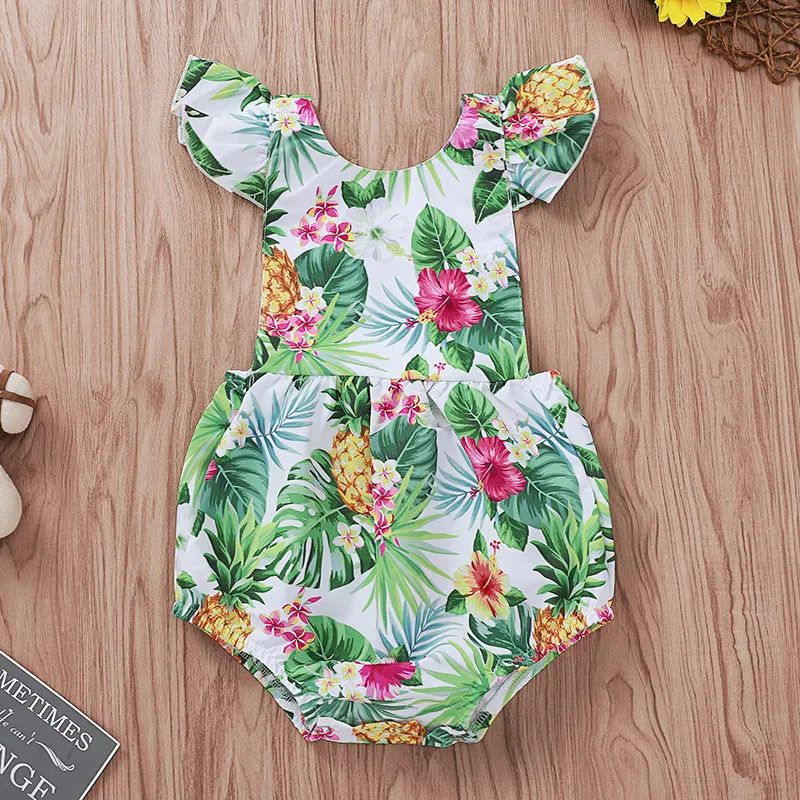 Newborn Girls Boys Clothes Summer Fashion Children Rompers Green ...