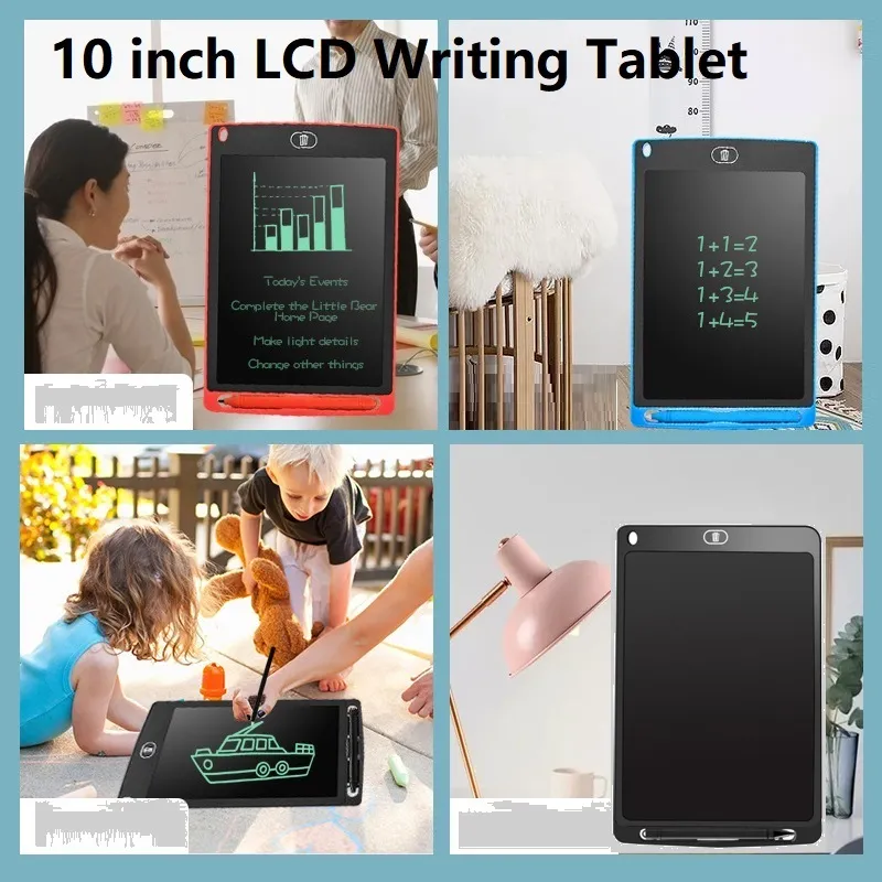 10 LCD Writing Tablet With Retail Meal Box Ideal For Adults And Kids ...