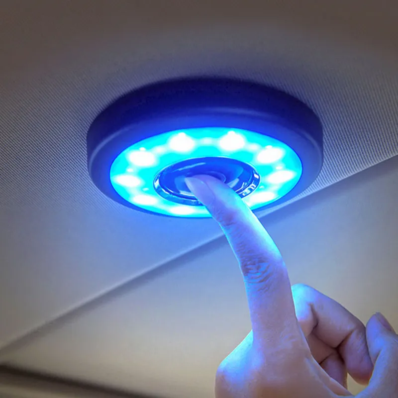 Rechargeable Wireless LED Car Ceiling Dome Light, USB Charging Roof ...