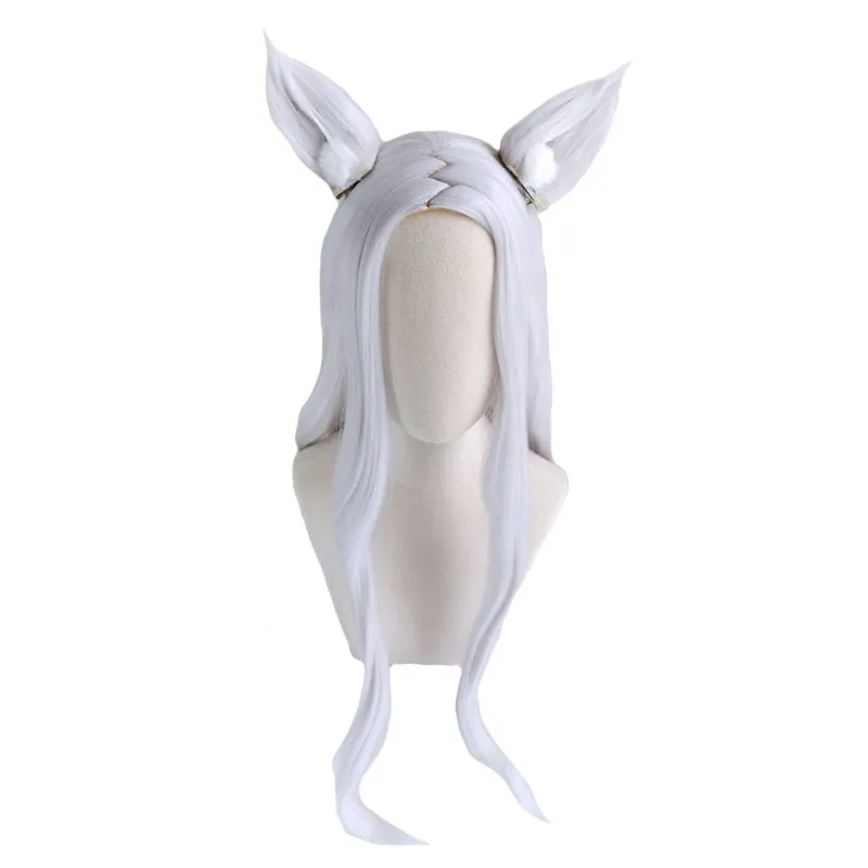 Shiro Wig Cosplay Costume Anime Sewayaki Kitsune No Senko San Long Heat ...