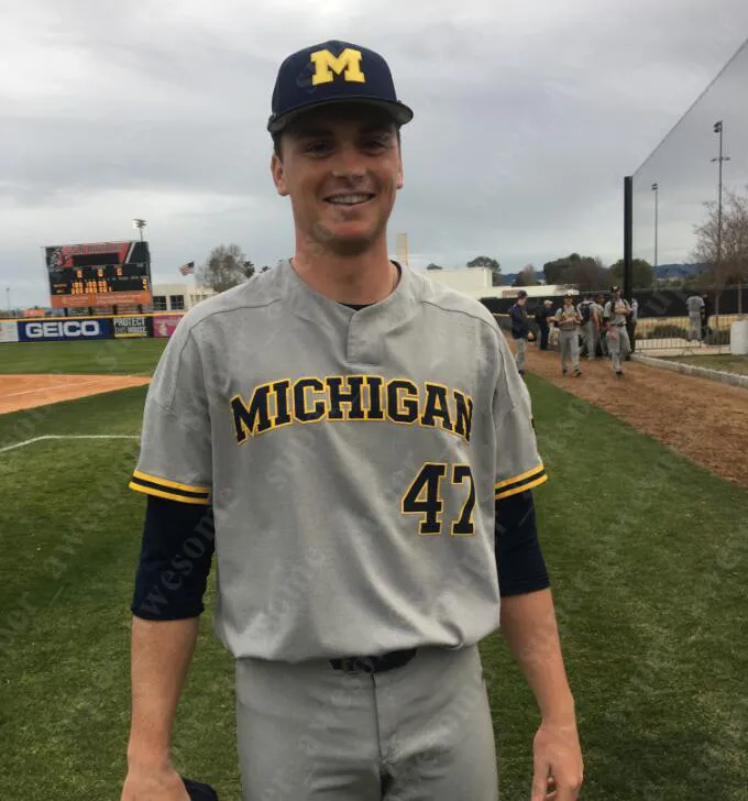 Michigan Wolverines Baseball Team Jersey Customizable With Obertop ...
