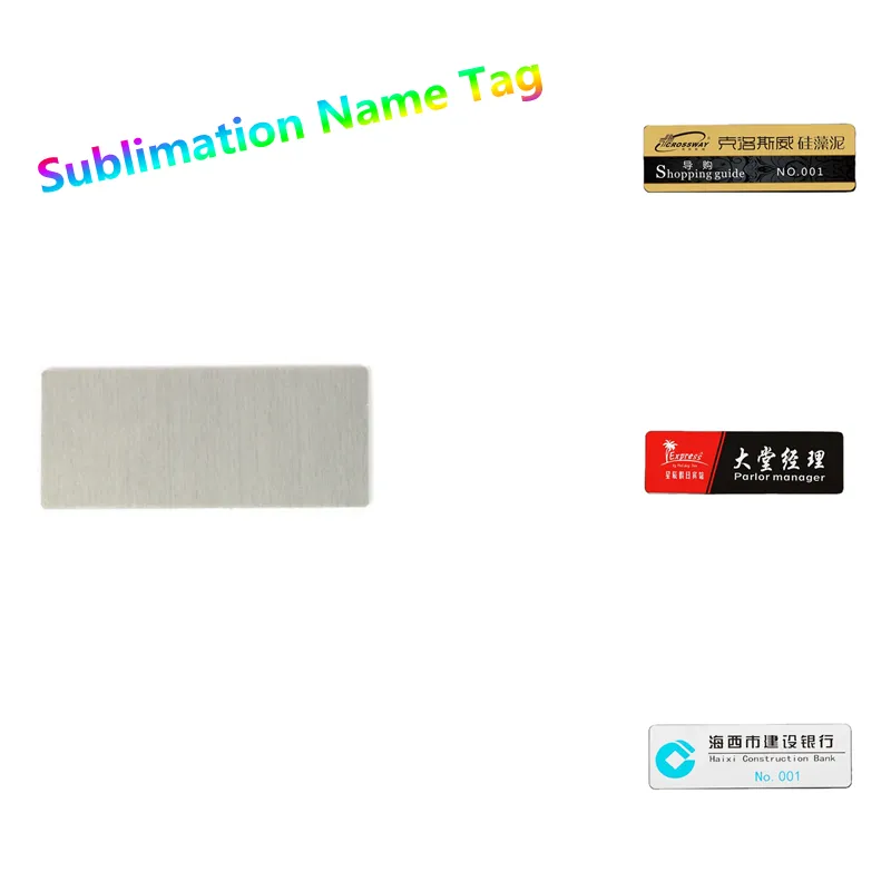 Best Quality Wholesale Sublimation Name Tag DIY Blanks ID Names Badge ...
