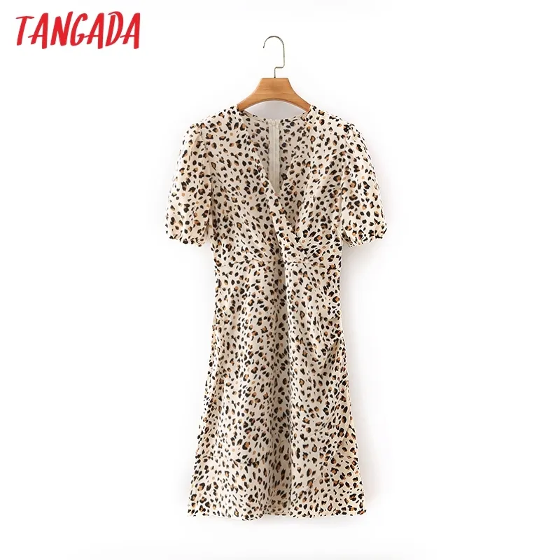 Leopard Print Puff Sleeve Midi Dress - Summer Chic! Shop Now! Best ...