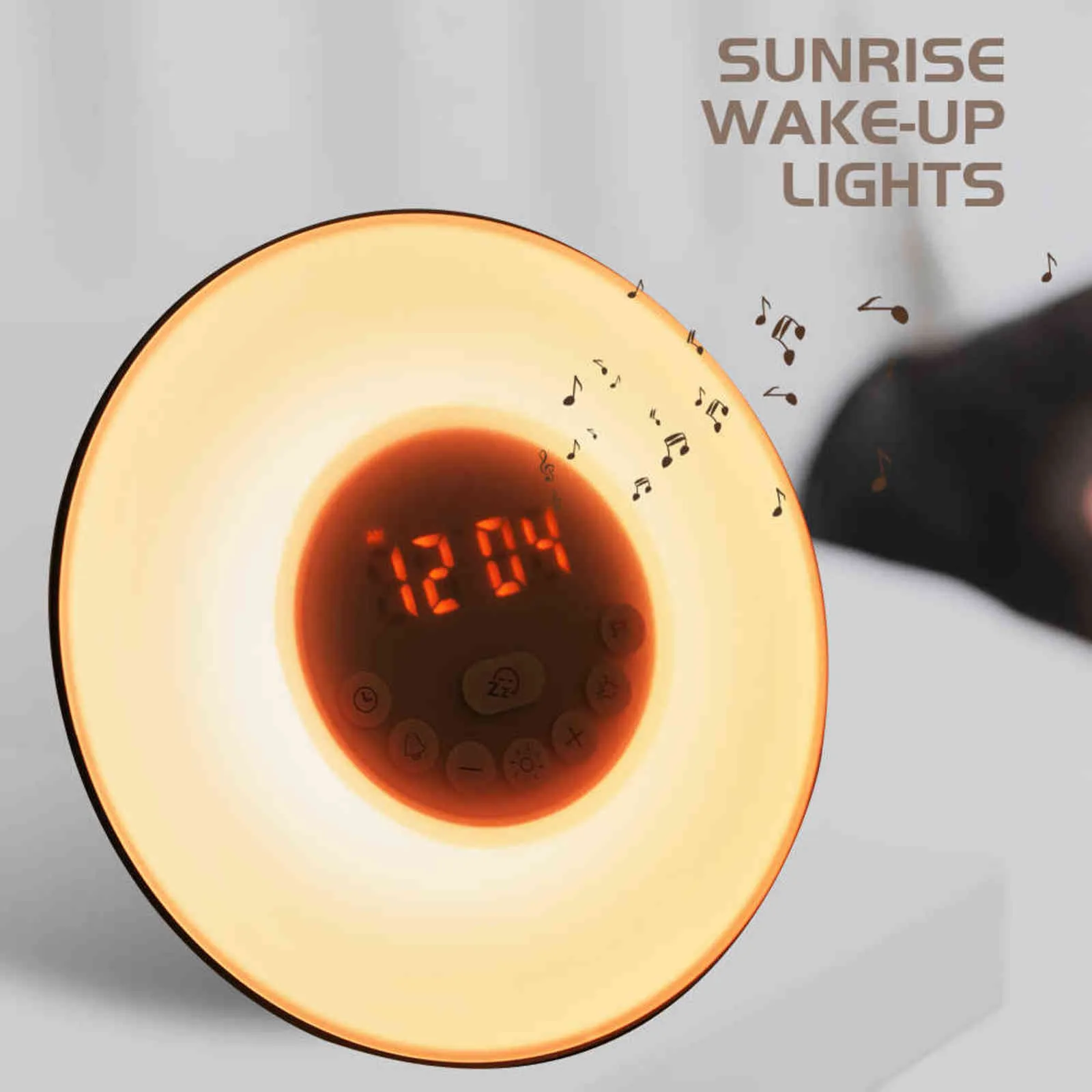Sunrise Simulation Alarm Clock Digital LED with FM Radio and Touch ...