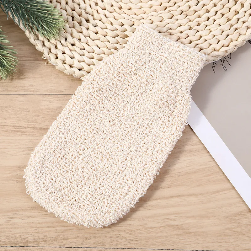 Wholesale Brown Dual Sided Vegetable Fiber Exfoliating Mitt For Back ...