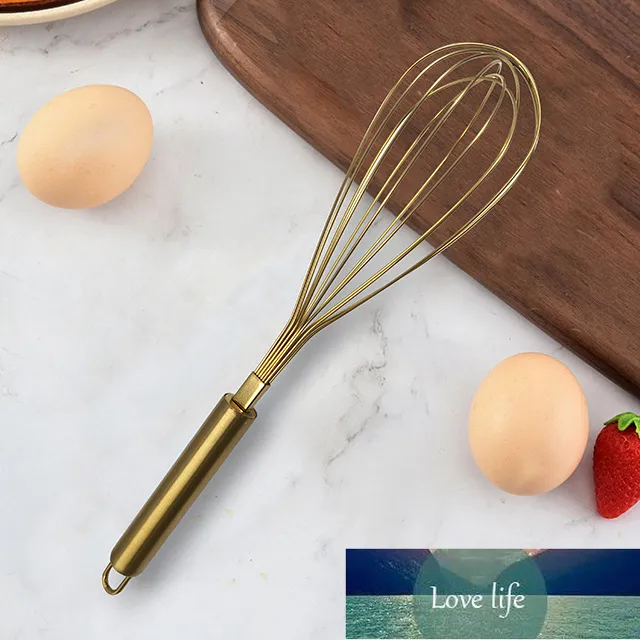 Gold Stainless Steel Hand Held Egg Beater - Professional Kitchen Whisk ...