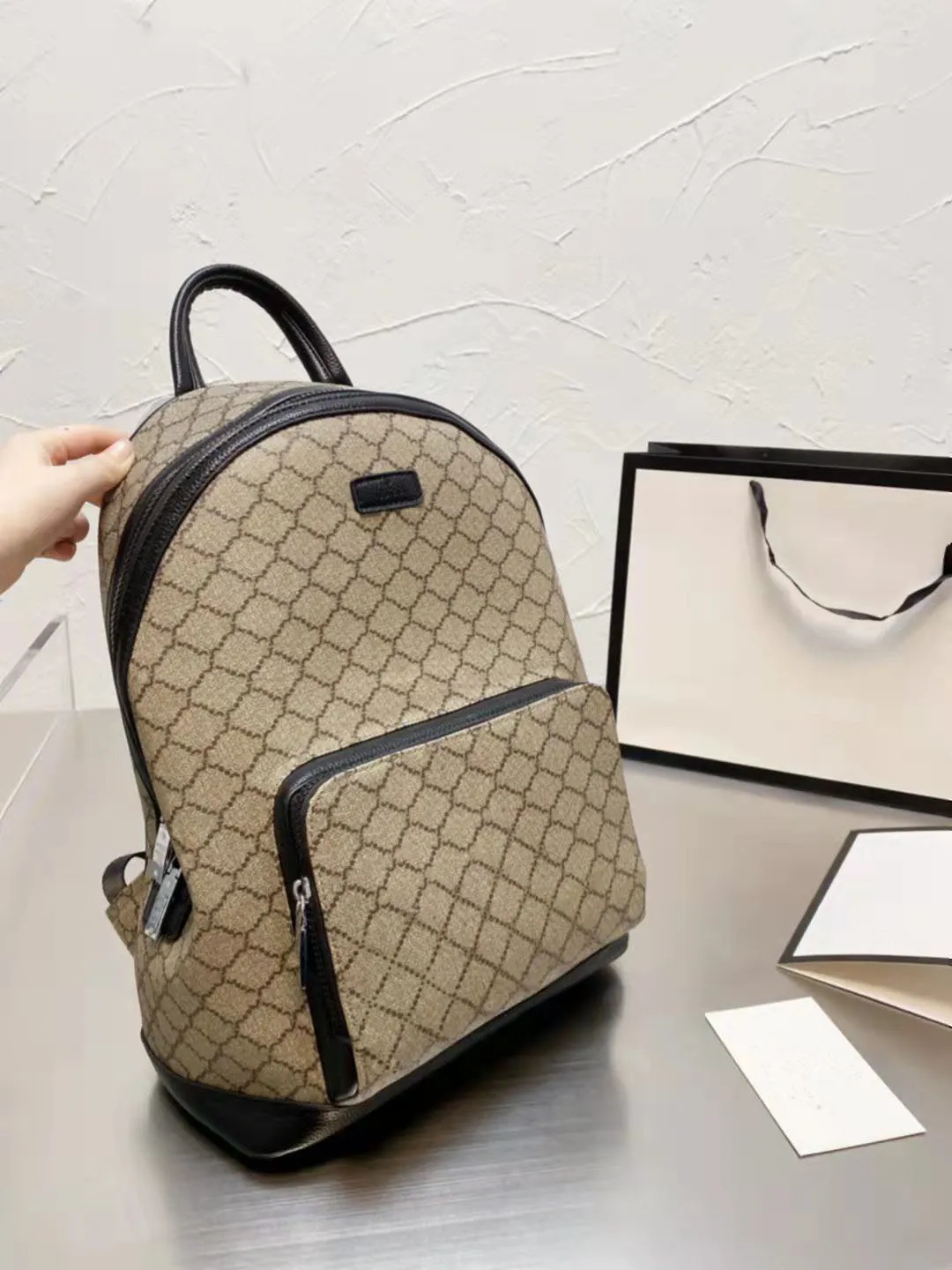 Minimalist Letter Backpack - Stylish Designer Bookbag, High Quality ...