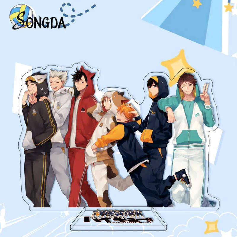 Anime Haikyuu Acrylic Figure Stand Model Plate Holder Toys Desk Sign 15 ...