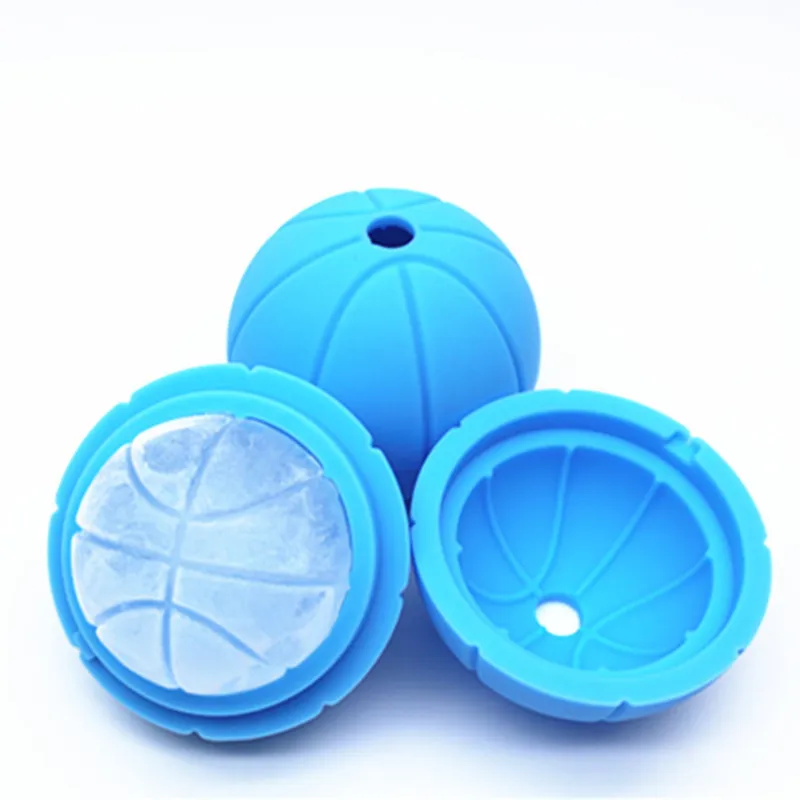 Round Ball Ice Cube Tray: Food Grade Silicone Basketball Ice Mold ...