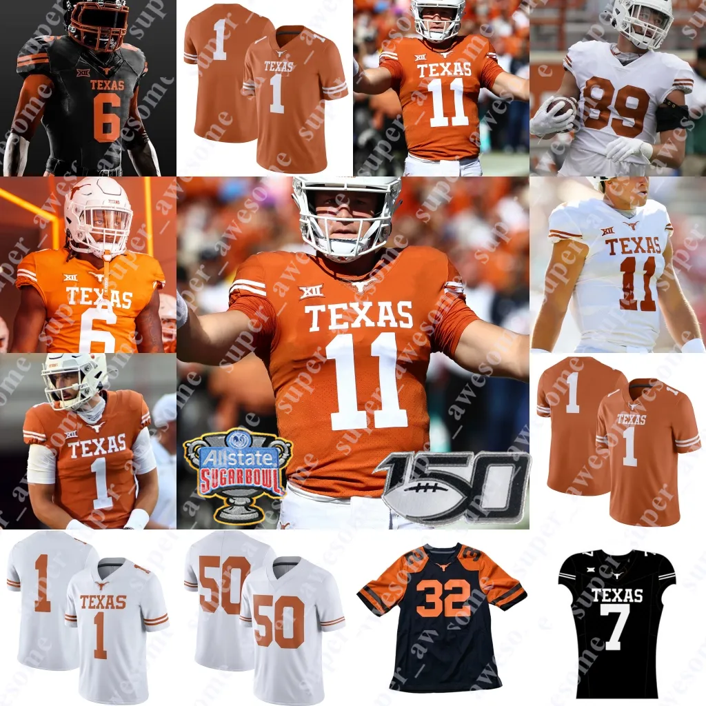 Texas Longhorns Football Jersey David Gbenda, Ray Thornton, Anthony ...