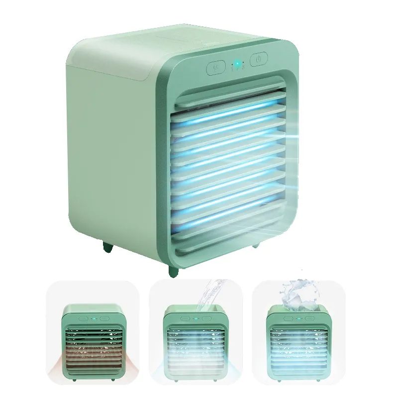 Mini Desktop Air Conditioner: Portable USB Cooler Fan with 3 Modes ...