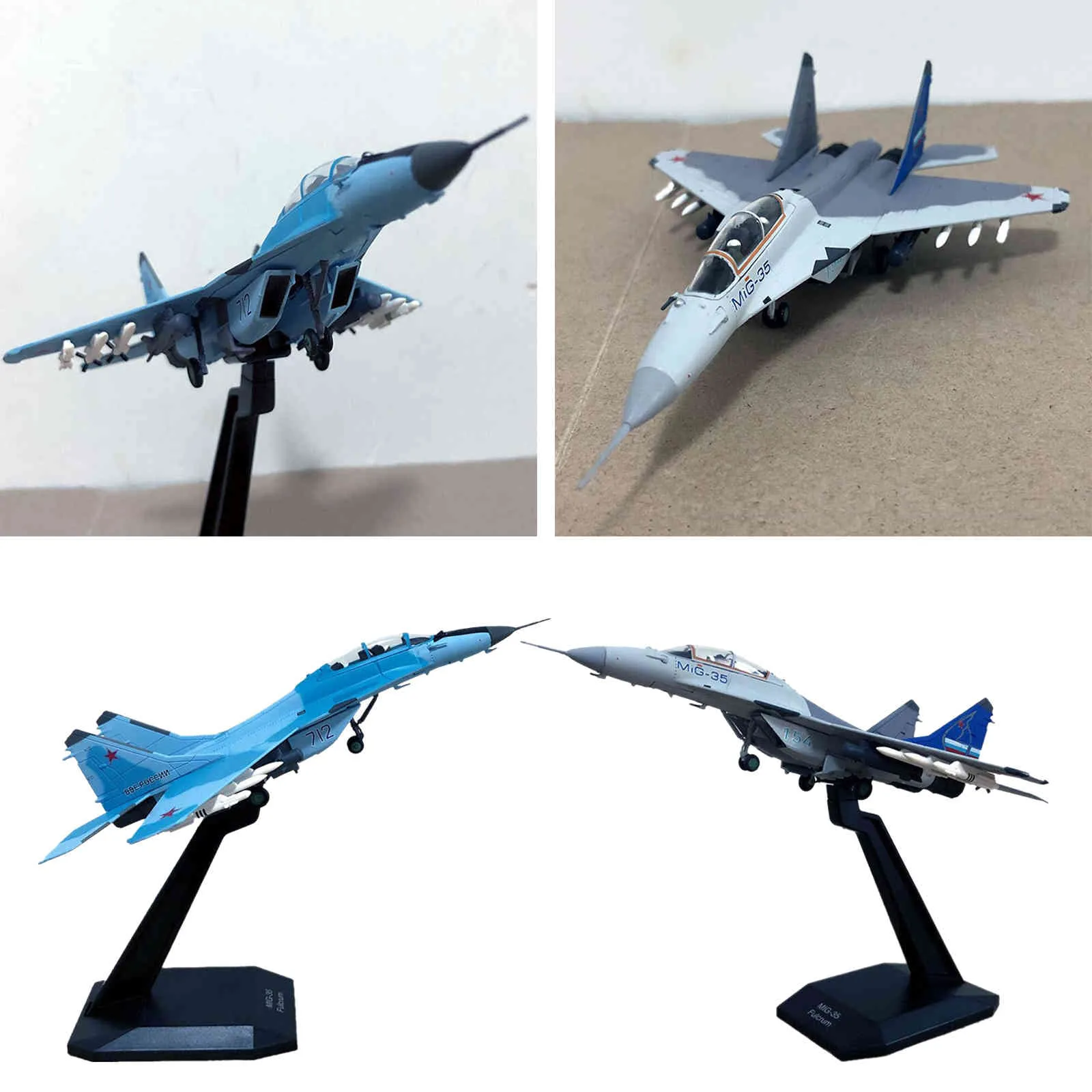 MiG 35 Fighter Jet Model 1:100 Scale, Metal Die Cast, Display Series ...