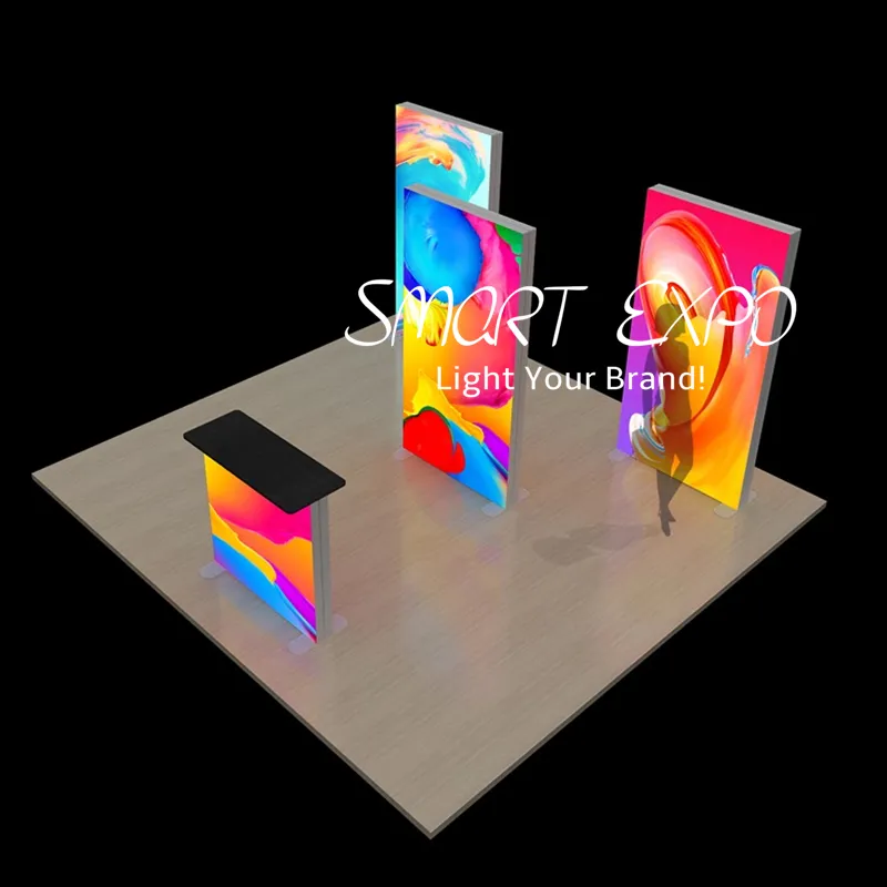 Fabric LED Lightbox Display With Frame Kits Custom Printed Full Color ...