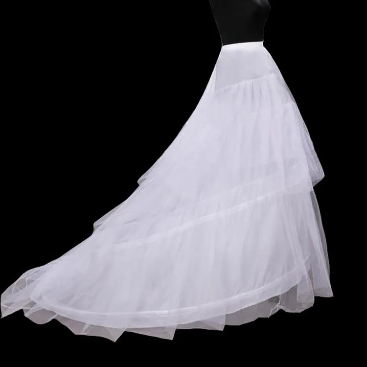 DHgate.com:3-Layer White Crinoline Petticoat for Wedding Dresses, Long ...