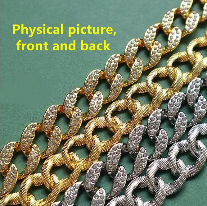 2024 Miami Cuban Link Chain Halskette Armband Set ICED Out Diamond Gold Silber Rapper Schmuck Fur Manner Frauen Von 6 85 DHgate