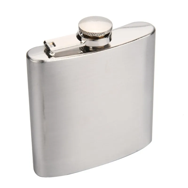 6oz Stainless Steel Hip Flask Pocket Flasks Retro Whiskey Liquor Bottle ...