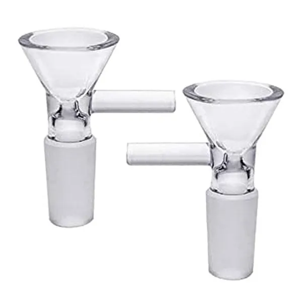 14mm Male Joint Glass Bowls Clear Pyrex Glass Pipe Transparent Tobacco ...