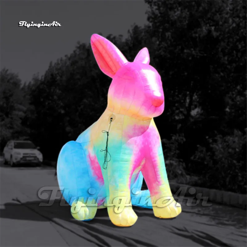 Large 3m Inflatable Bunny Rabbit - Colourful Air Blow Up Mascot for ...