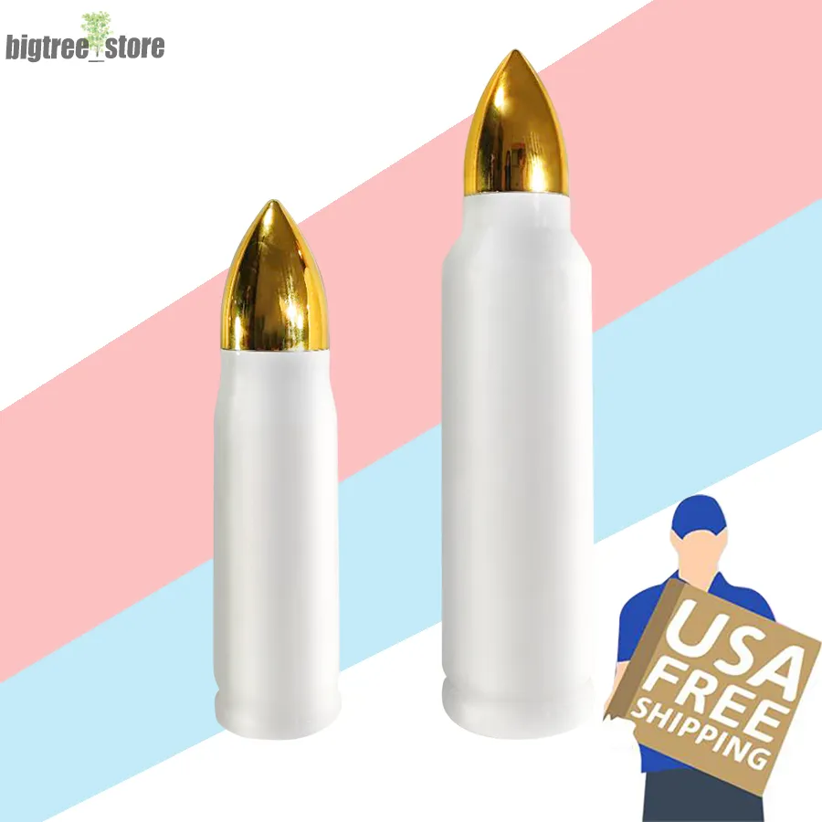 Local Warehouse 17oz 33oz Sublimation Bullet Tumbler Blanks White ...