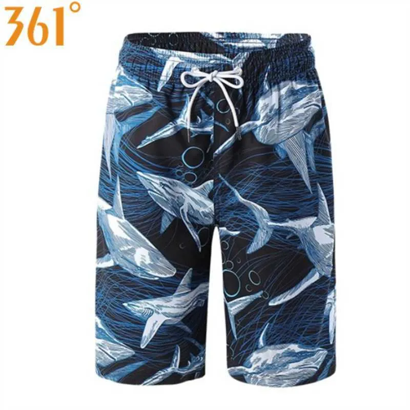 DHgate.com:361 Mens Quick-Dry Beach Shark Printed Plus Size Swim Trunks ...