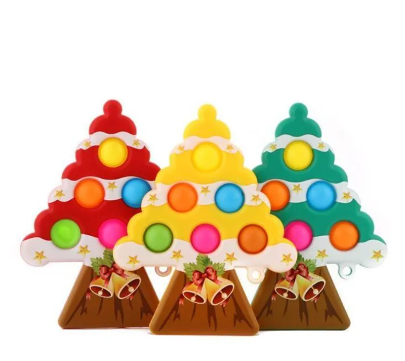 50%off Christmas Push Fidget Toys Antistress Cartoon Stickers Toy Party ...
