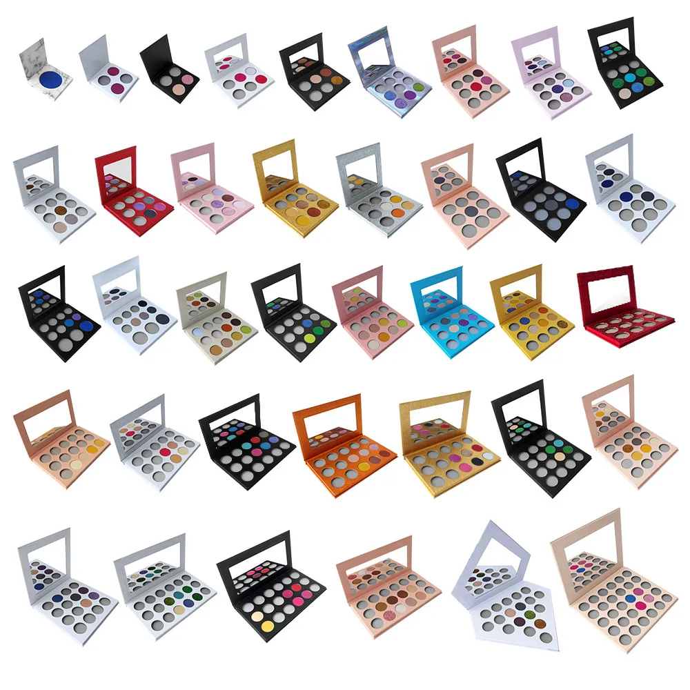 Custom Eyeshadow Palette: 4/9/12/15/16/18 Pan Empty Makeup Palette Box ...