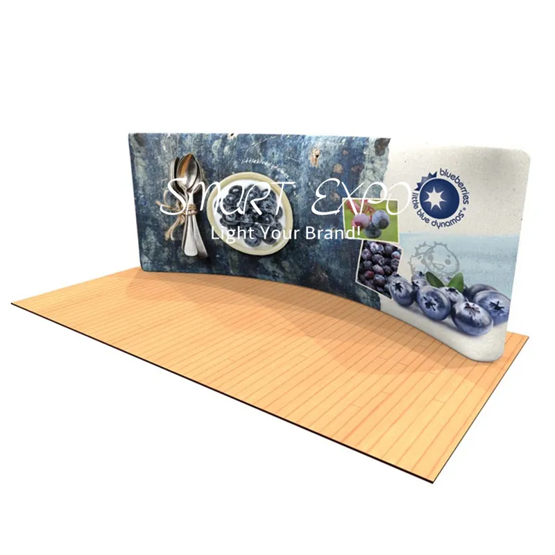 Wholesale 20ft Horizontal Curved Wave Line Fabric Display Retail ...
