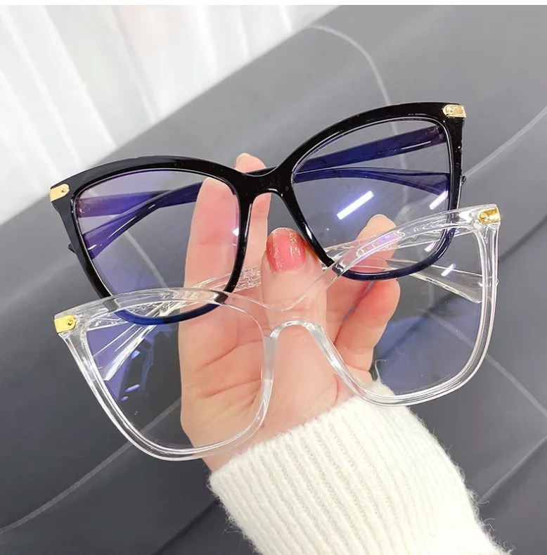 Glasses metal frame retro vintage eyeglasses frame with plain EMI ...