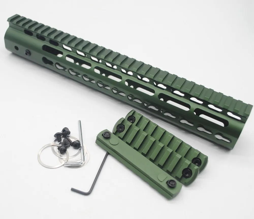 Anodized Keymod Handguard Rail, Olive Green, Aluminum, 3 X Picatinny ...