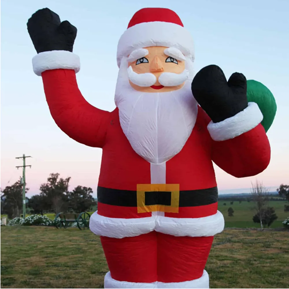 26ft Giant Inflatable Santa Claus Outdoor Christmas Decoration with ...