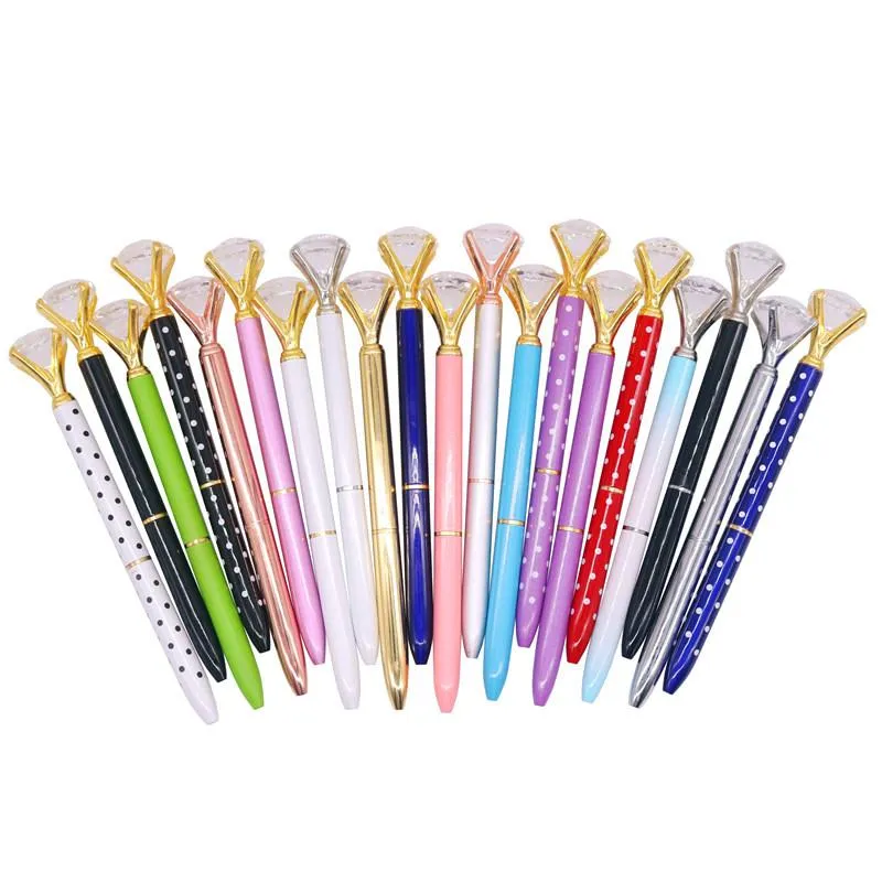 Big Diamond Crystal Gem Ballpoint Pen Metal Body,... From ...