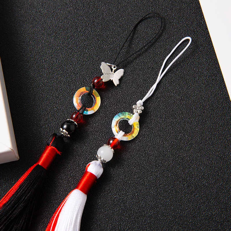 Heaven Officials Blessing Keychain Butterfly Flower Pendant Keyring For ...