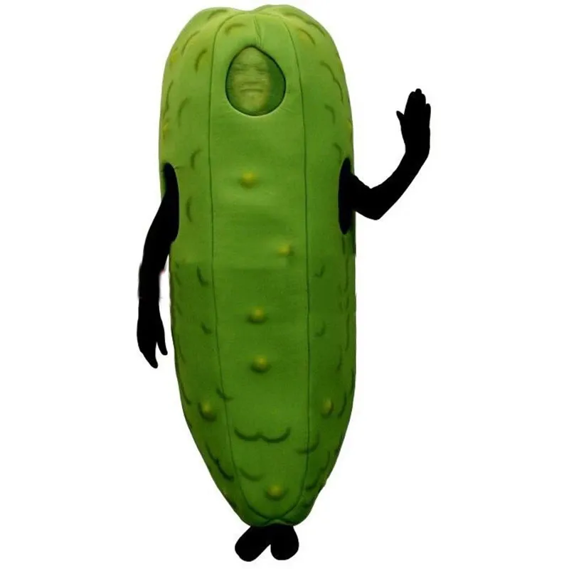 Giant Pickle Adult Mascot Costume Funny Cartoon Character Outfit For ...