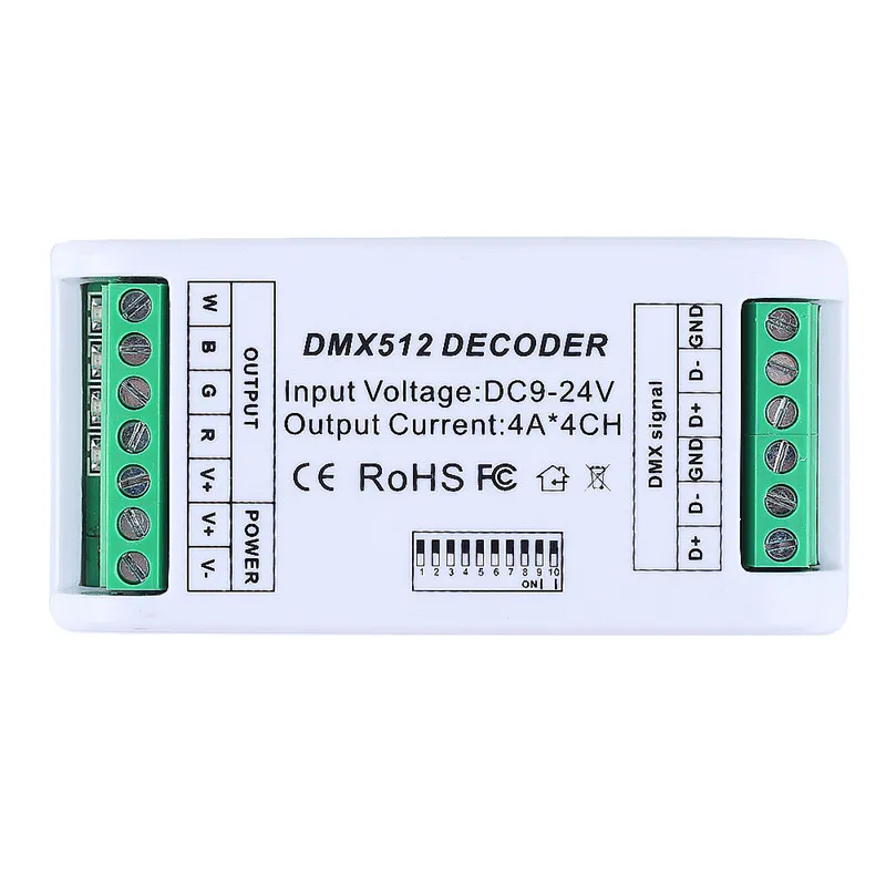 DHgate.com:NEW LED Strip Controller Dimmers 4CH Mini DMX 512 Decoder ...