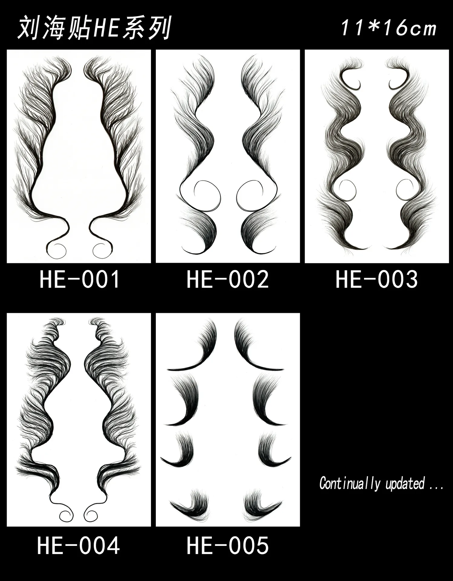 Waterproof Hairline Tattoo Stickers for Natural Curly Hair: Edge ...