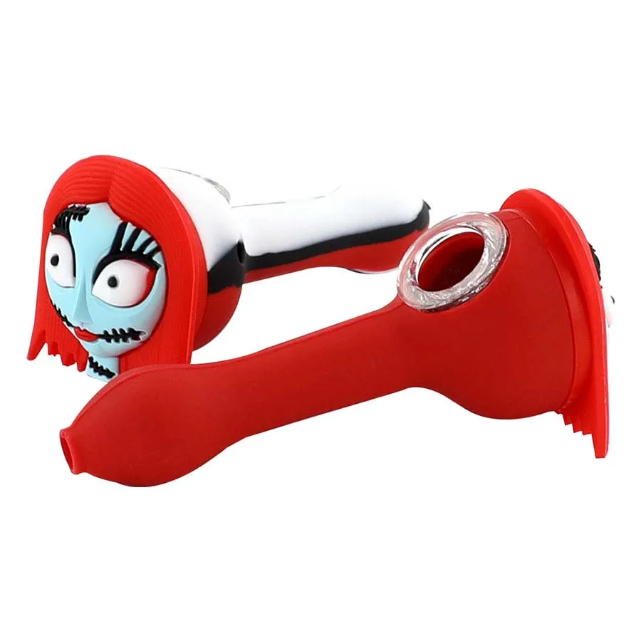 ful Silicone Wax Rigs Hand Pipes With Storage For Dry Herb Smoking ...