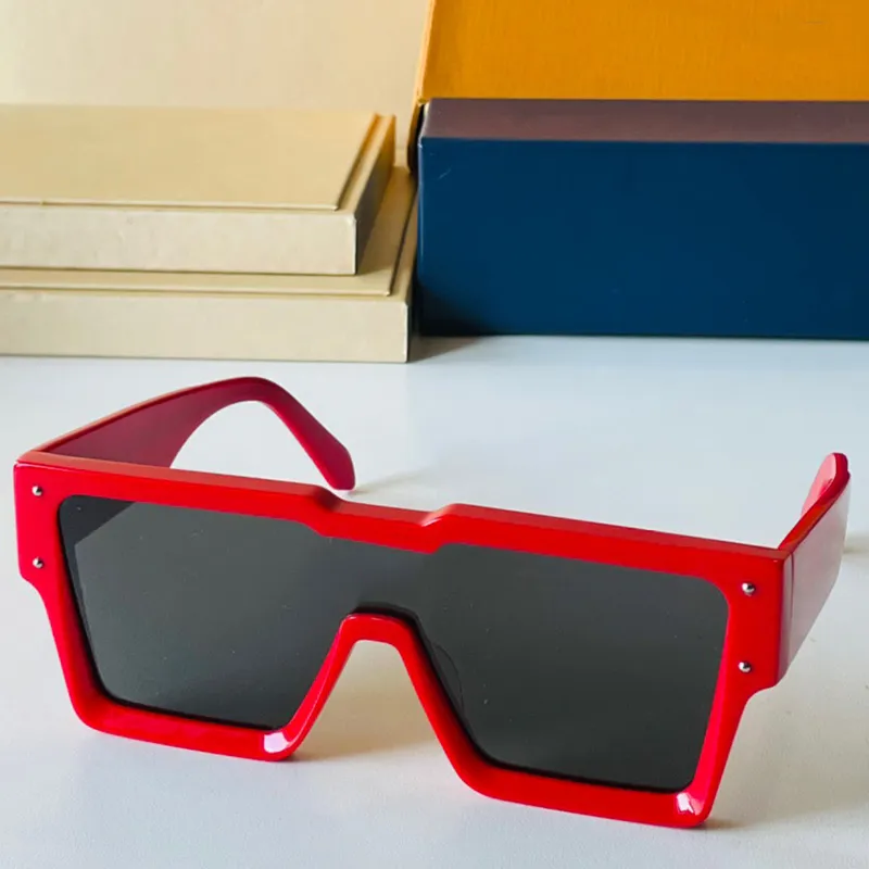 Cyclone Sunglasses Transparent Red Frame Deep Bevel Design With ...