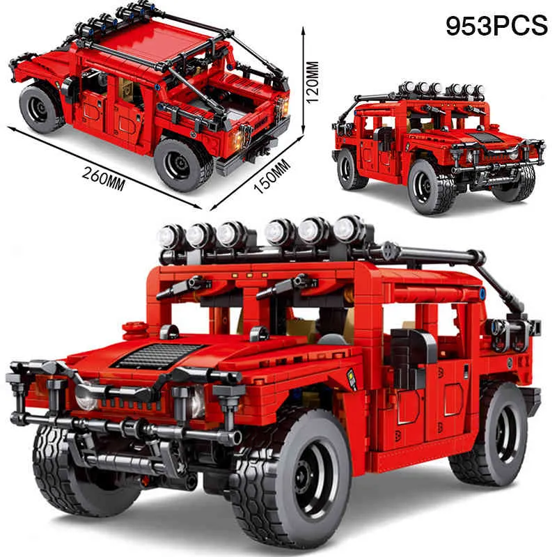 High Tech Cross Country Car Model Building Blocks With Pullback ...