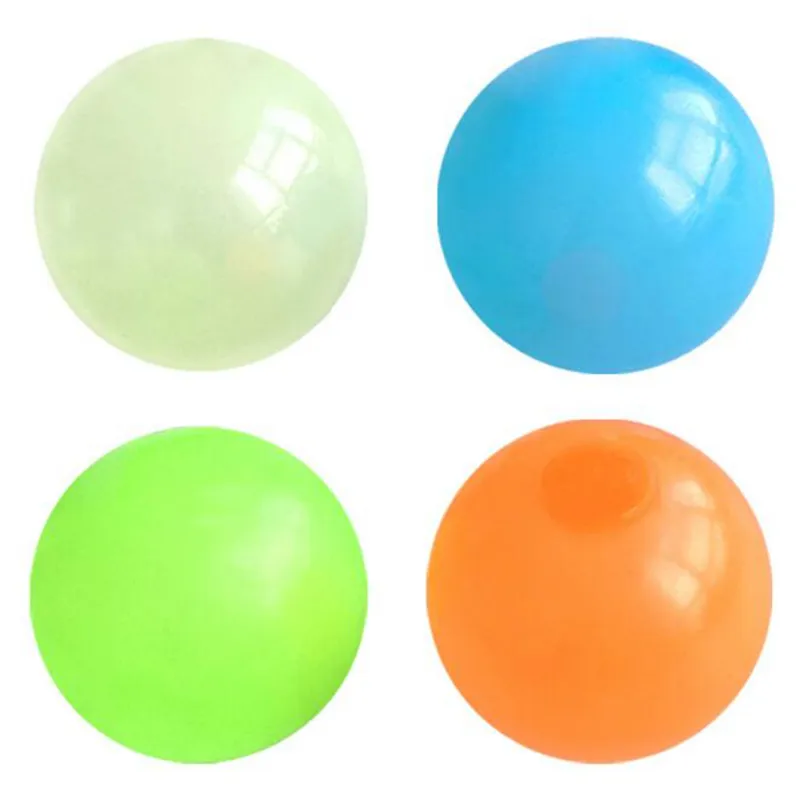 Ceiling Sticky Ball Party Favors Luminous Glowing Stress Relief Toys ...