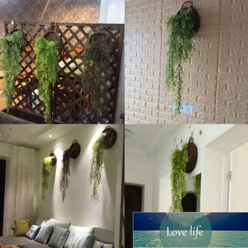 Fake hanging plants simulated green vine wall decor for indoor living ...
