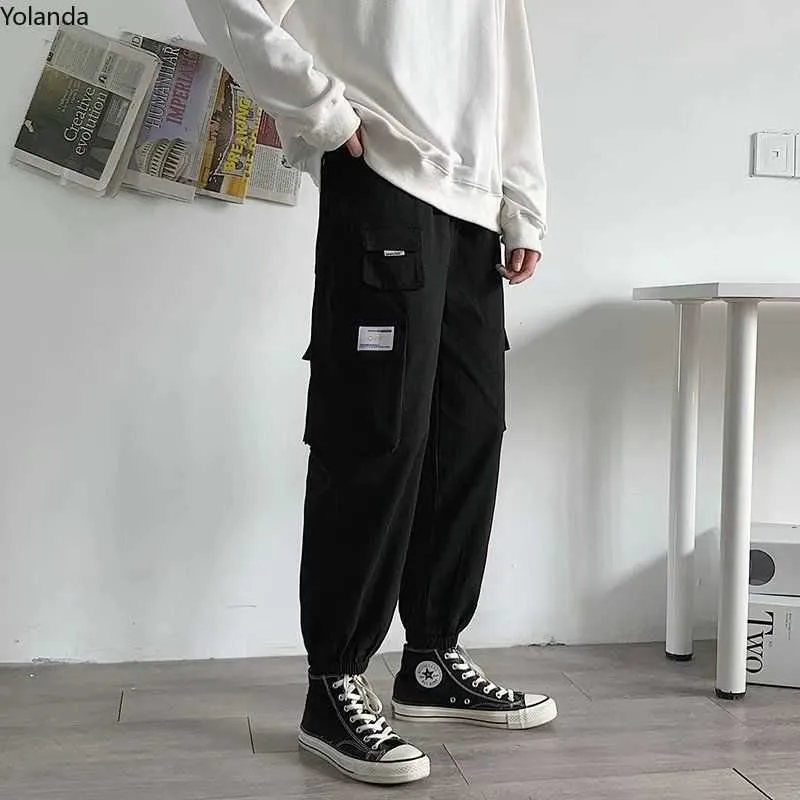 Punk Streetwear Black Cargo Pants Women Harajuku Hippie Oversize Gray ...